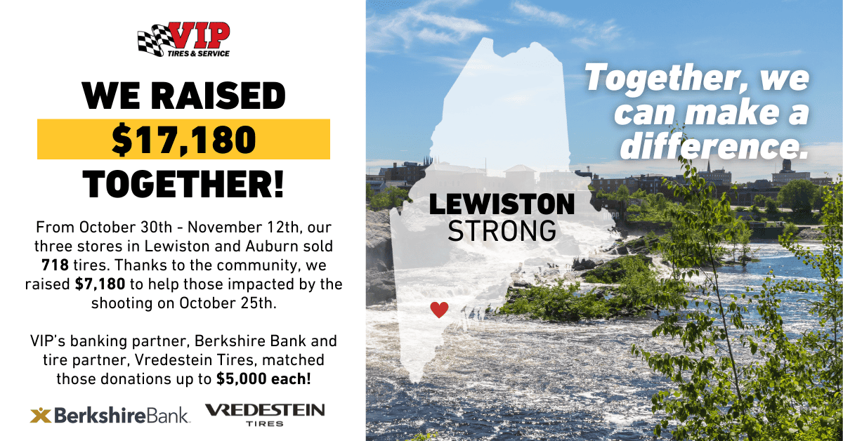 VIP Tires & Service Donates $17,000+ to City of Lewiston Support Fund ...